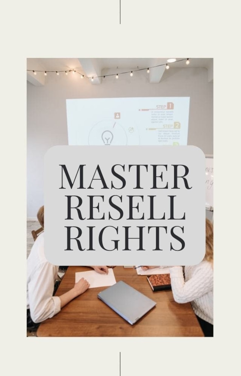 Master Resell Right's Explained - Etsy
