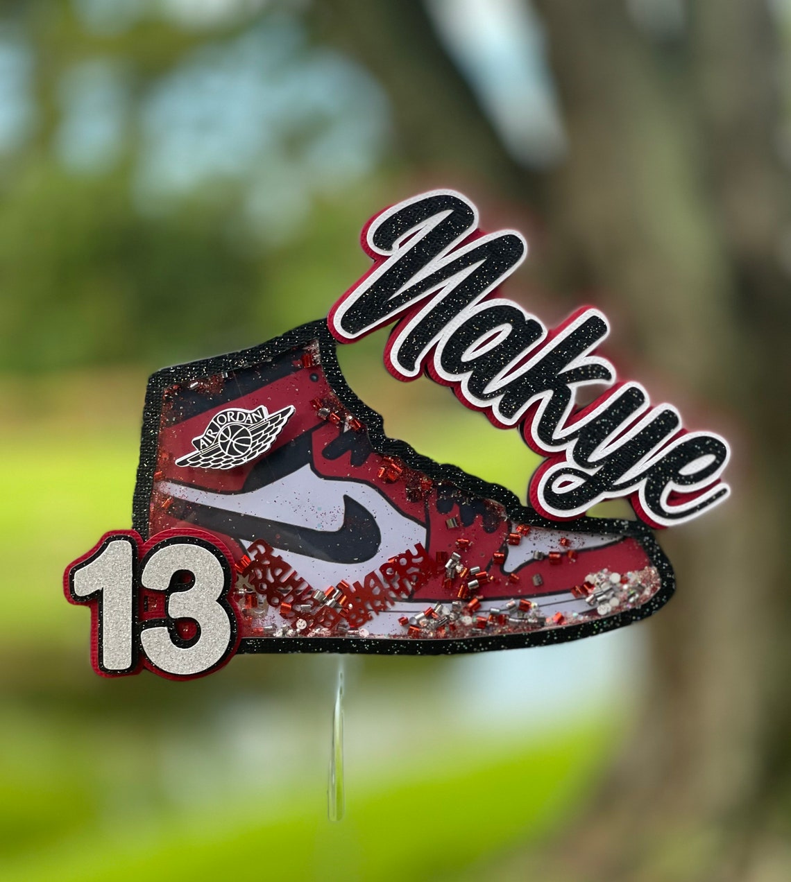 Jordan Inspired Cake Topper Sneaker Head Airmax Cake Topper - Etsy