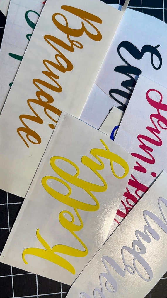 Name Decal Name Stickers Custom Stickers Custom Name - Etsy