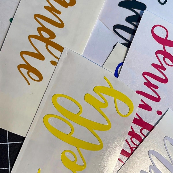 Custom Name Stickers - Etsy