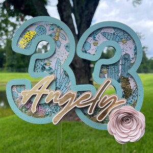 Caketopper Birthday Caketopper 33 Woman Decoration Woman - Etsy