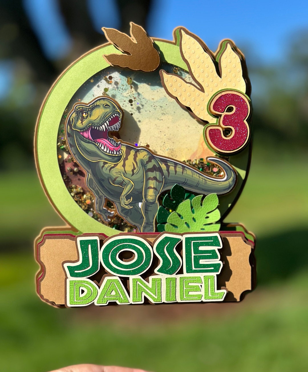 Dinosaur Cake Topper, Dinosaurio Cake Topper, T-rex Cake Topper ...