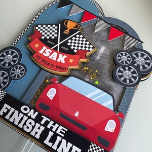 Race Track Cake Topper - Etsy