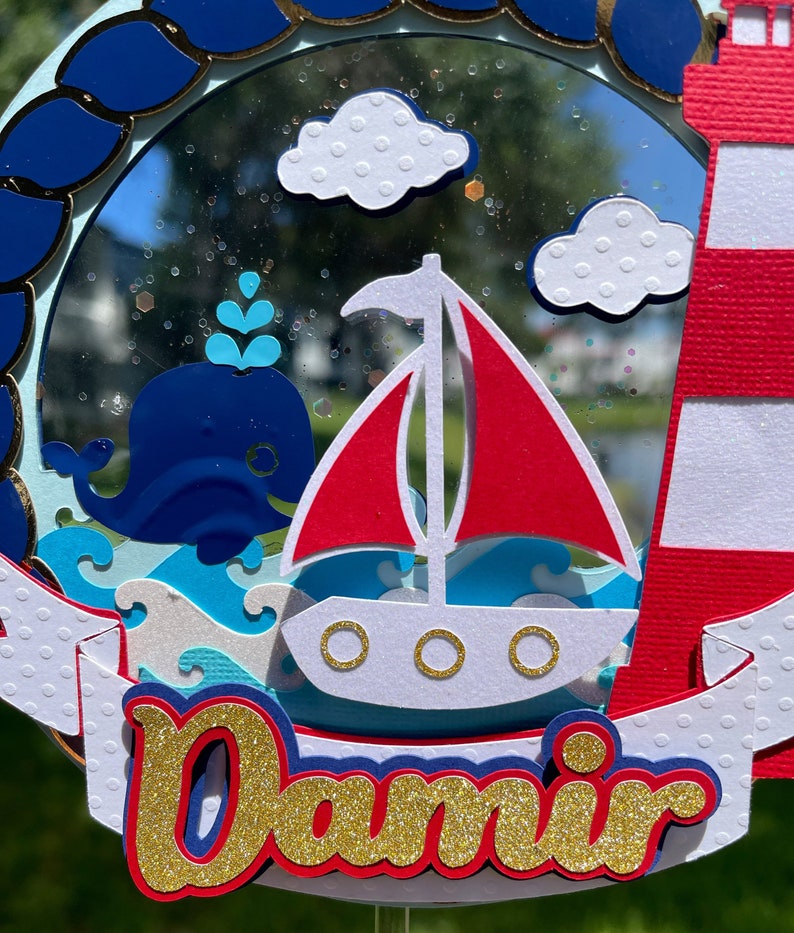 Nautical Cake Topper, Sailor Party Decoration - Etsy
