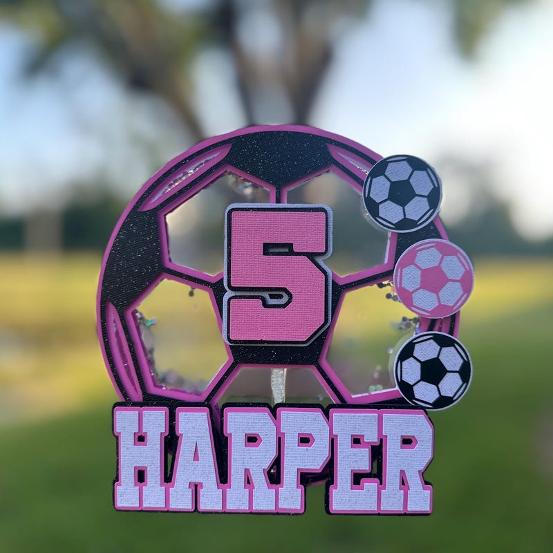 Soccer Cake Topper - Etsy