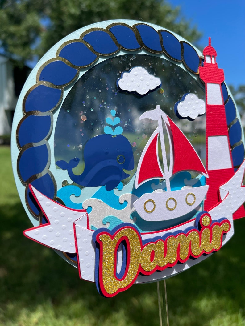Nautical Cake Topper, Sailor Party Decoration - Etsy