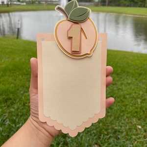 Peach Birthday Banner- One Peach-peach Party - Etsy