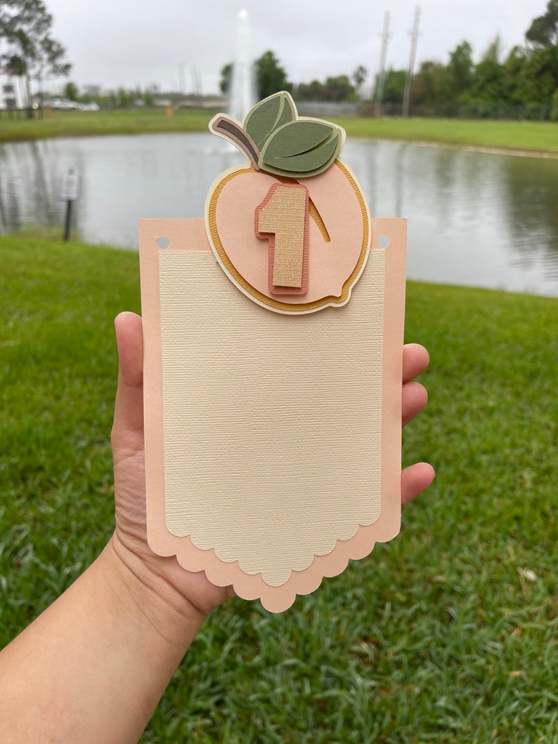 Peach Birthday Banner- One Peach-peach Party - Etsy
