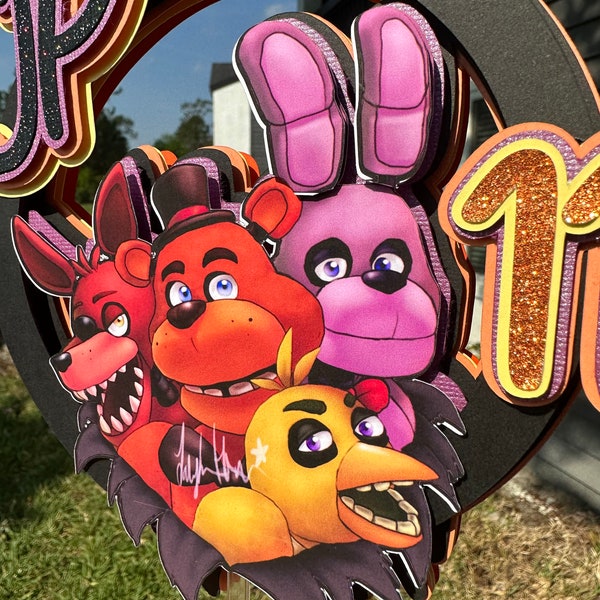 Five Nights at Freddys Cake Topper - Etsy