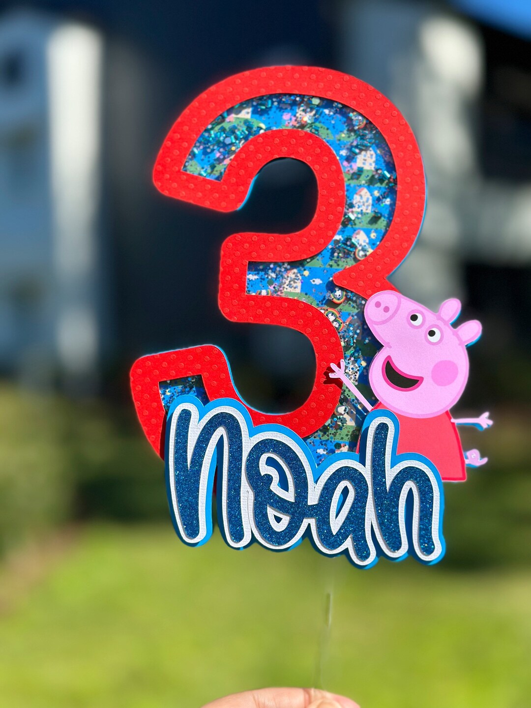 Peppa Pig Caketopper Peppa Pig Boy Peppa Pig Party Peppa - Etsy
