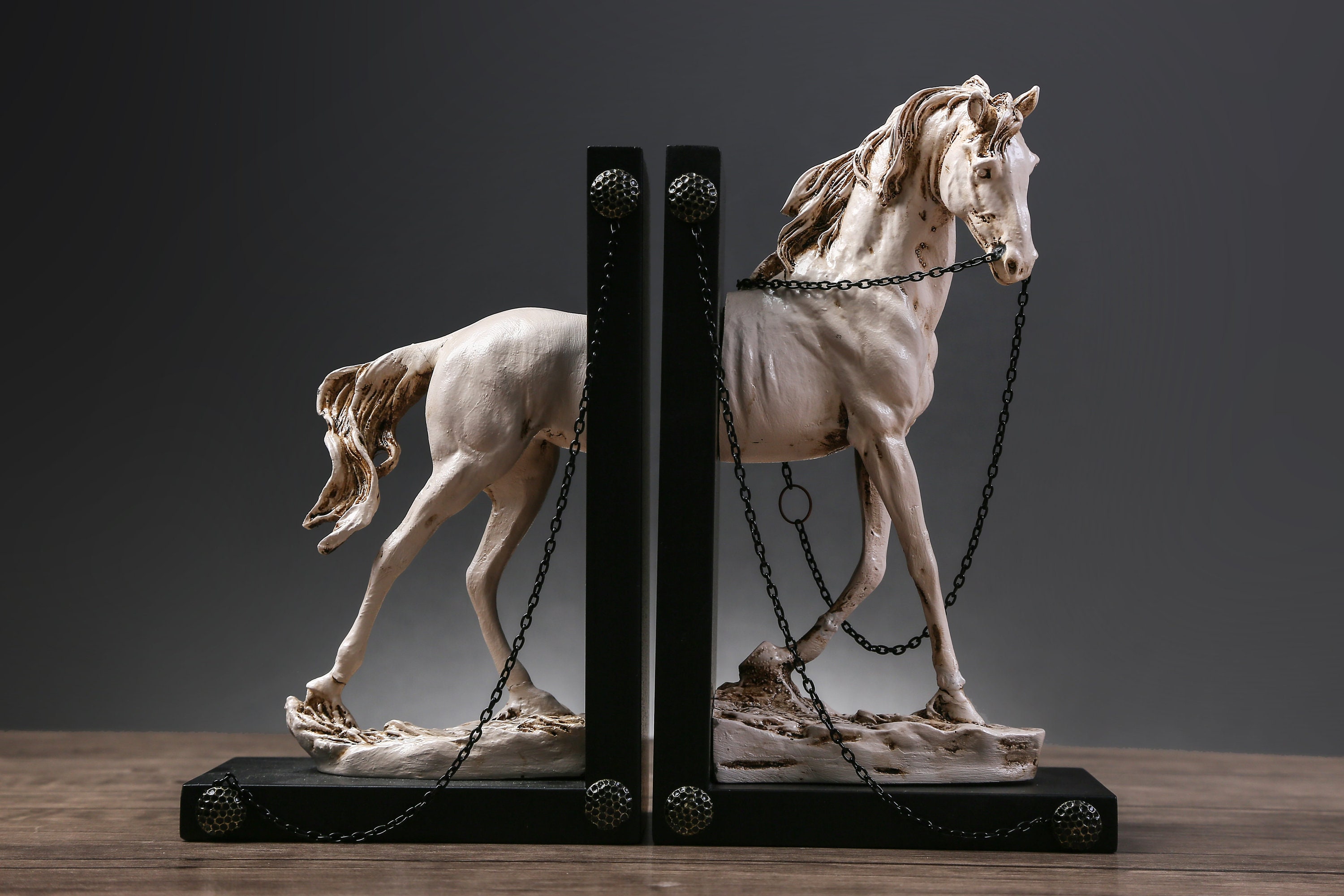 Decorative Horse Bookends Book Stopper Housewarming Gift | Etsy