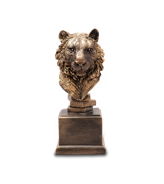 Tiger Head Statue Tiger Sculpture Home Decor Statue - Etsy