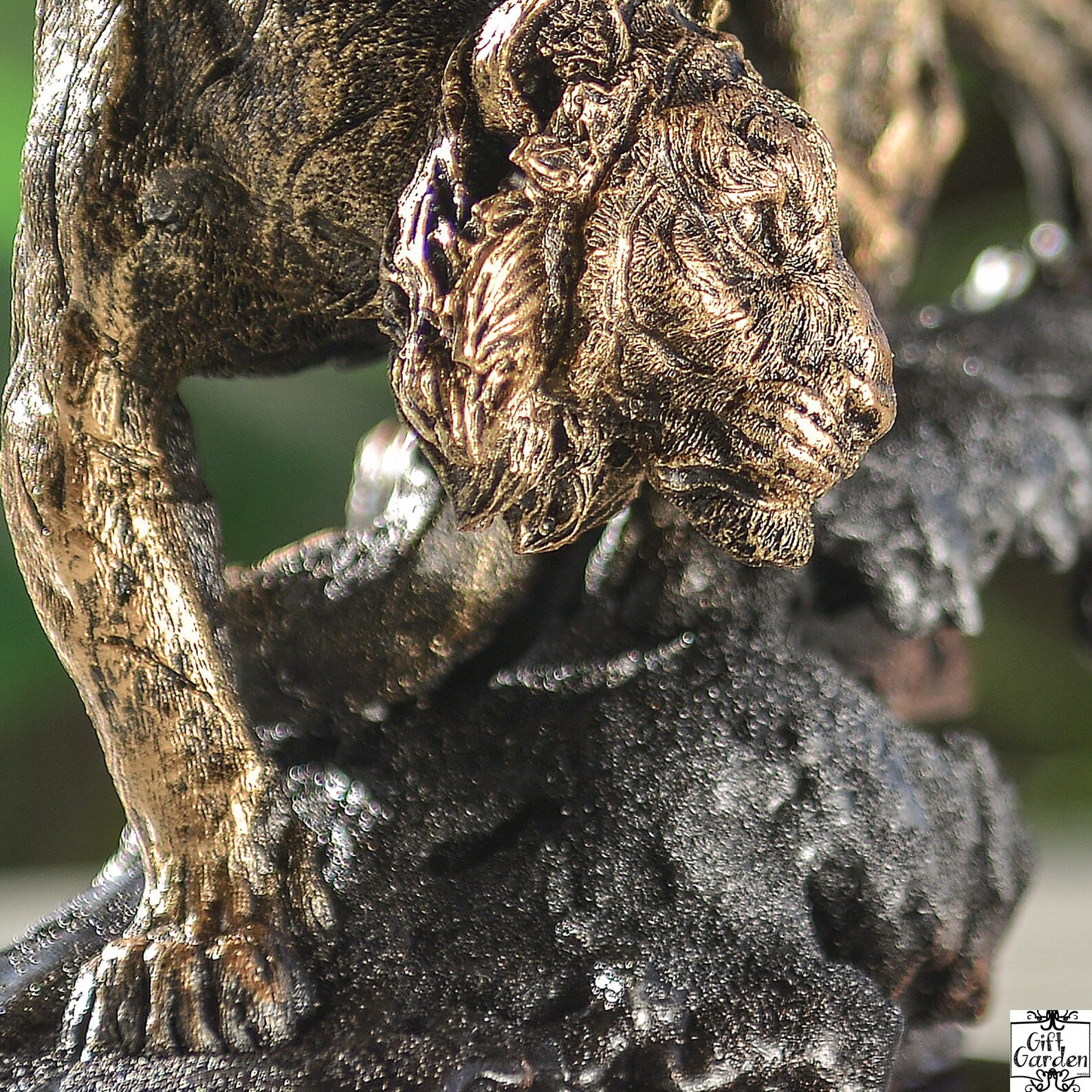 Gold Tiger Statue Large Tiger Statue Big Cat Sculpture - Etsy