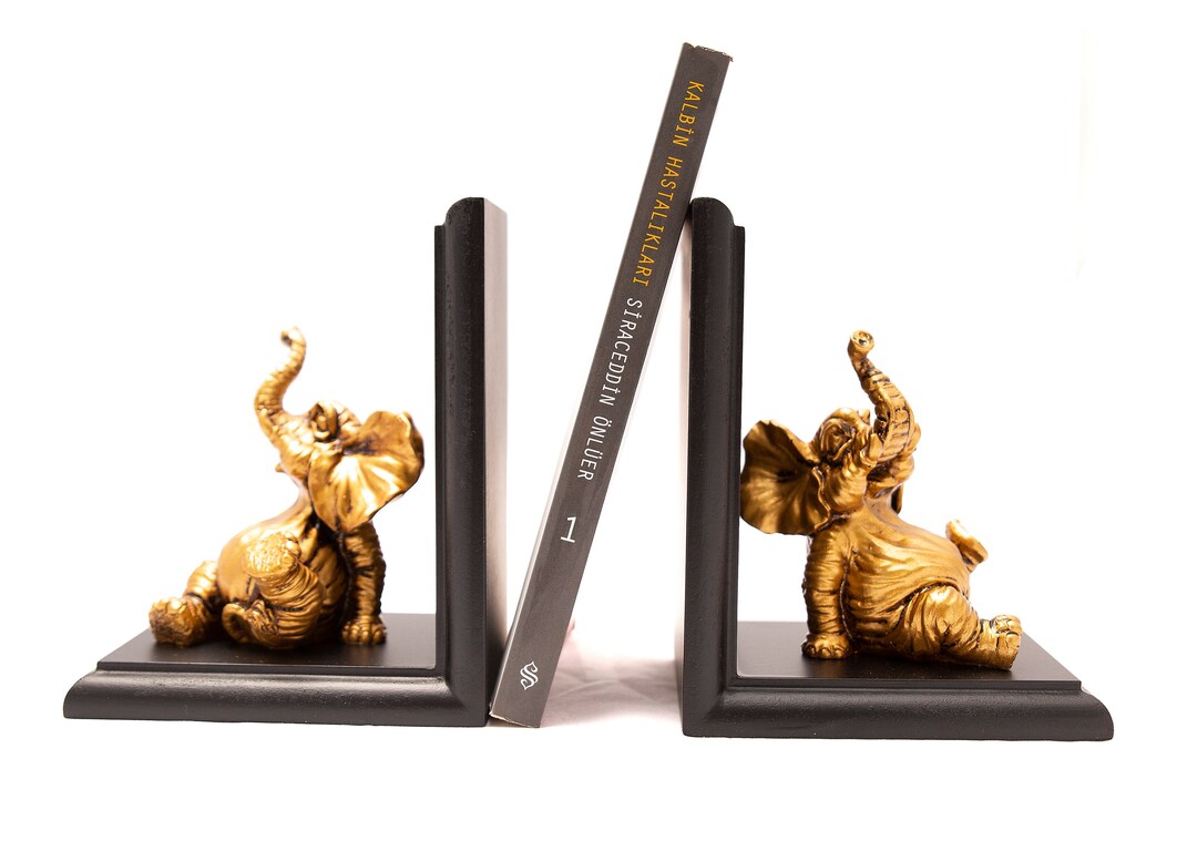 Elephant Statue Bookshelf, Book Holder, Delightful Elephants, Book ...