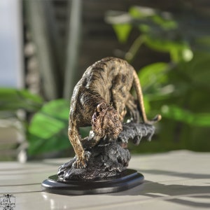 Gold Tiger Statue Large Tiger Statue Big Cat Sculpture Golden Tiger ...