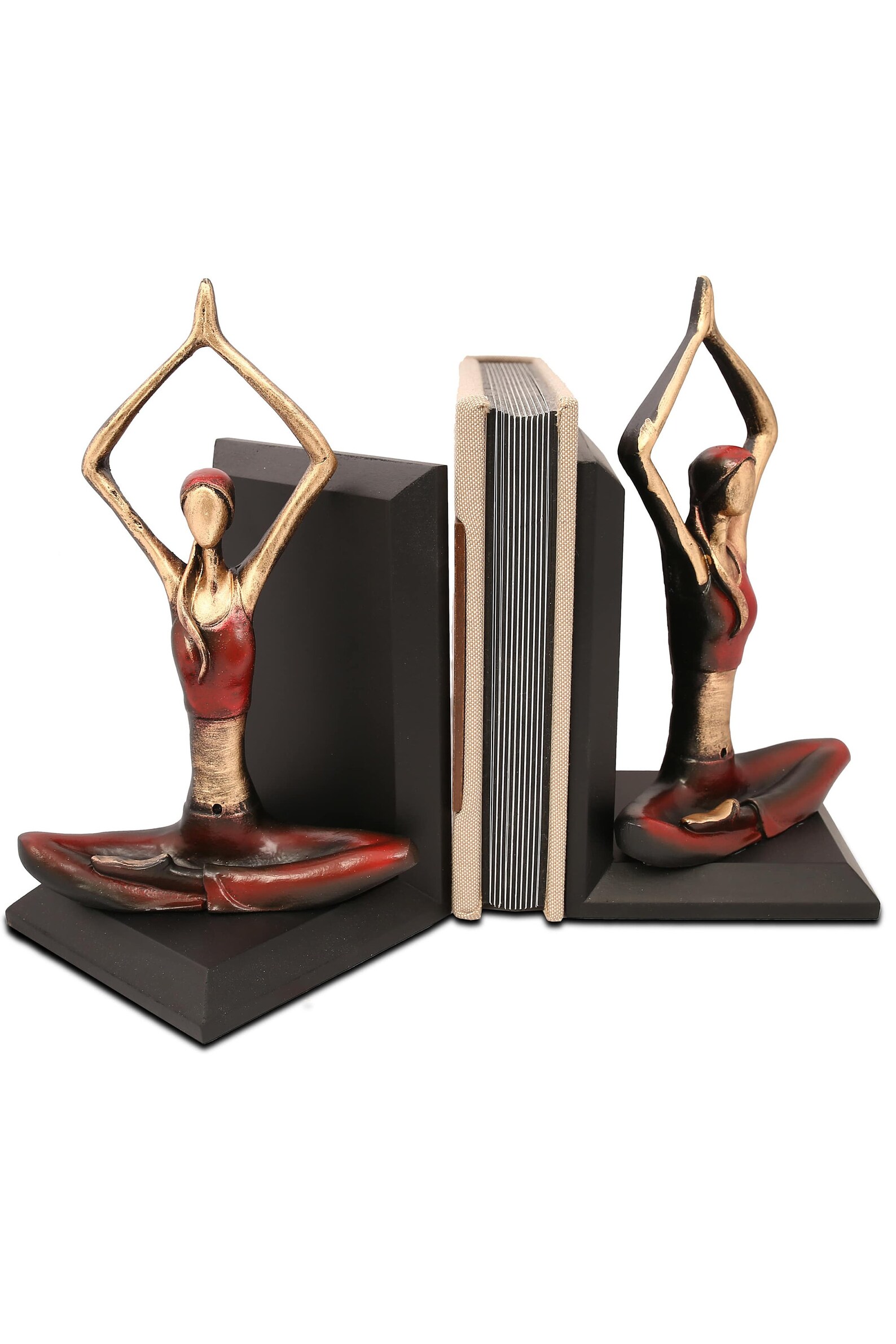 Figure of a Girl Practicing Yoga Bookends Book Holder Book - Etsy