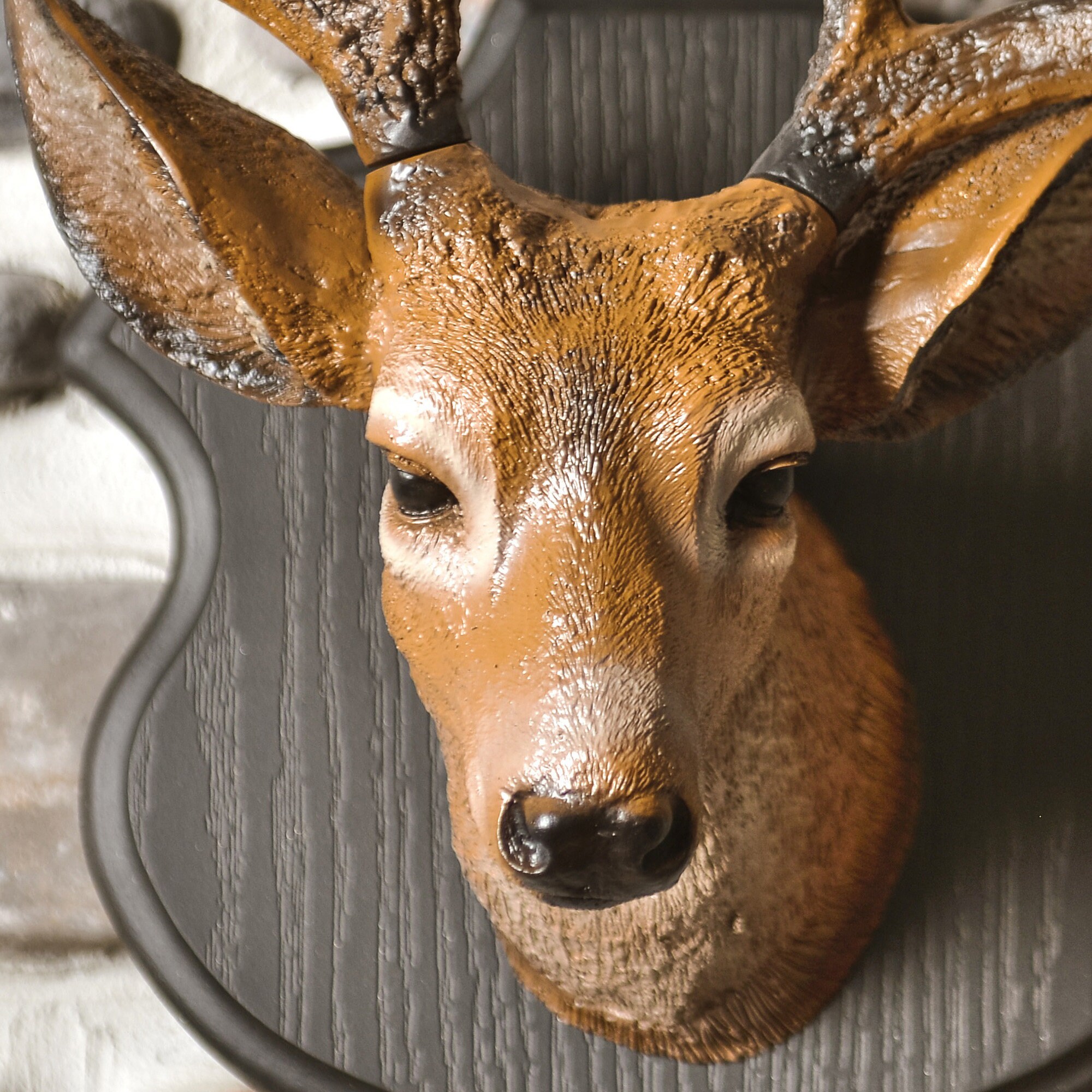 Deer Head Statue Wall Decor Sculpture Deer Antlers Jewelry - Etsy