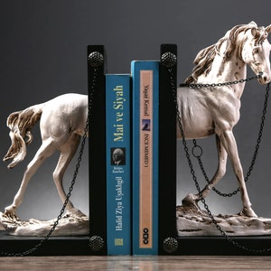 Decorative Horse Bookends, Book Stopper, Housewarming Gift, Christmas ...