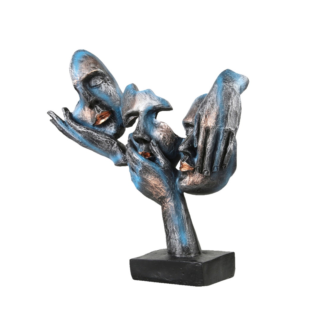 See No Evil Hear No Evil Speak No Evil Mask Statue, the Silent Truth ...