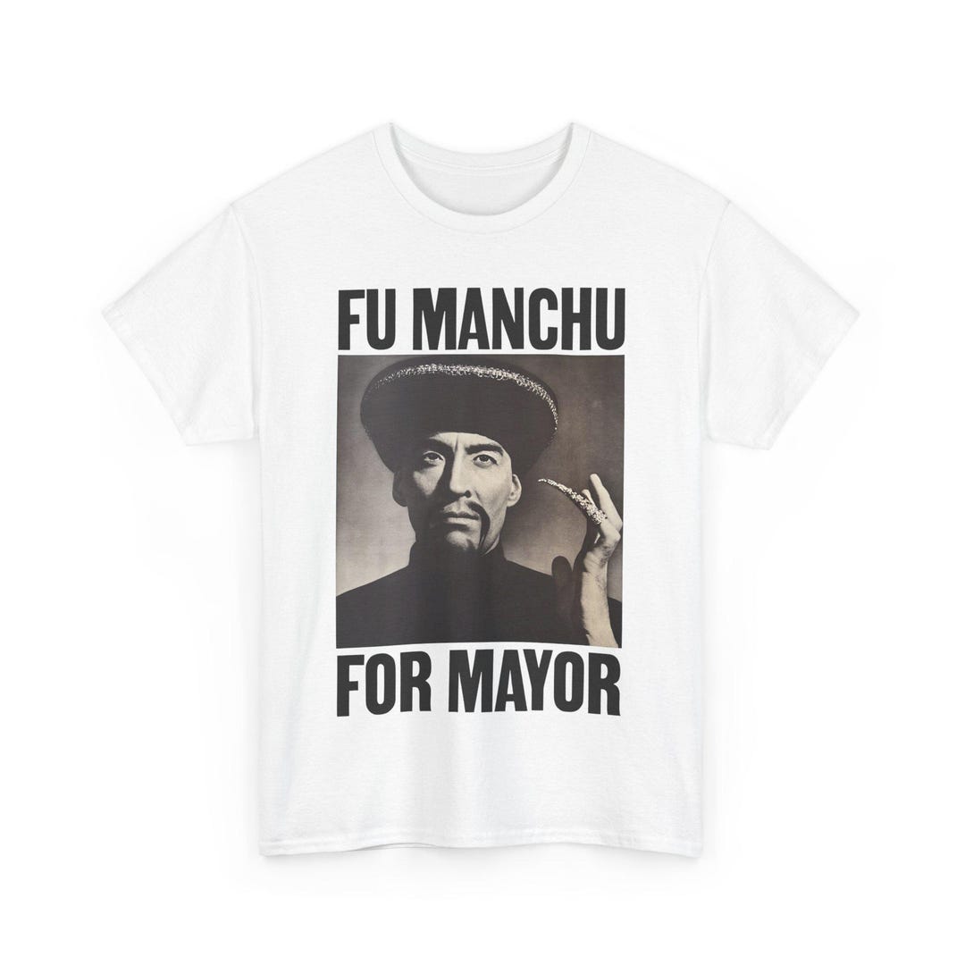 Fu Manchu for Mayor T-shirt 1960's Movie Advertisement Shirt - Etsy