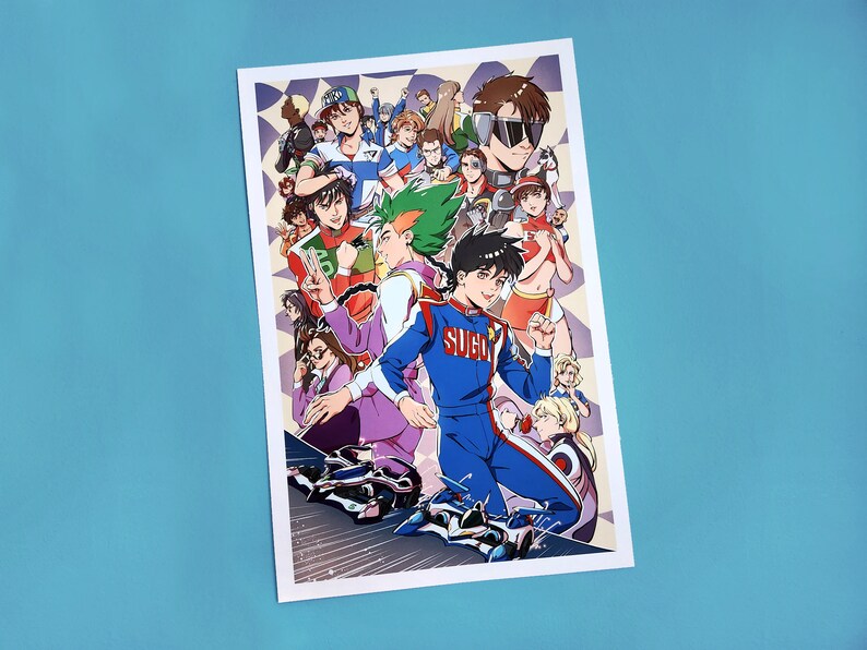 Cyber Formula Group Art Print - Etsy