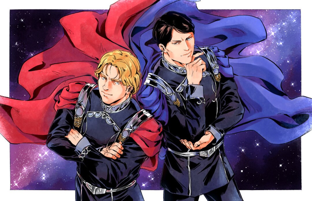 Legend of the Galactic Heroes Mittermeyer & Reuenthal Art Print - Etsy