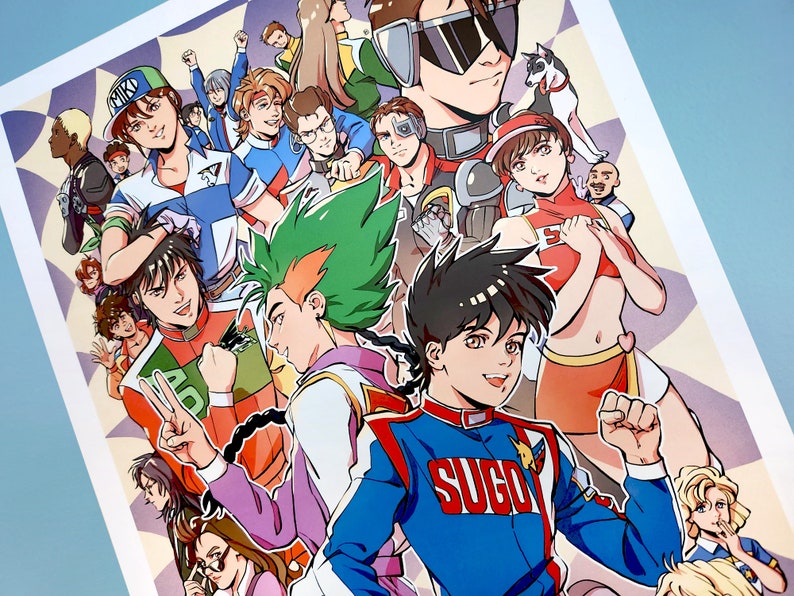 Cyber Formula Group Art Print - Etsy