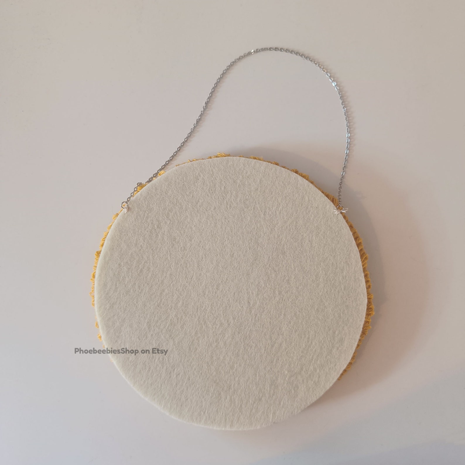 Small Round Mirror, Wall Hanging, Punch Needle Frame, Acrylic, Bedroom ...