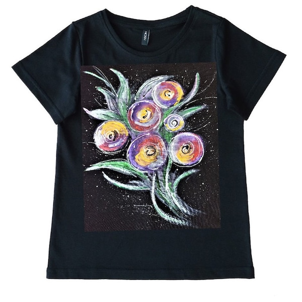 Hand Painted T Shirt - Etsy