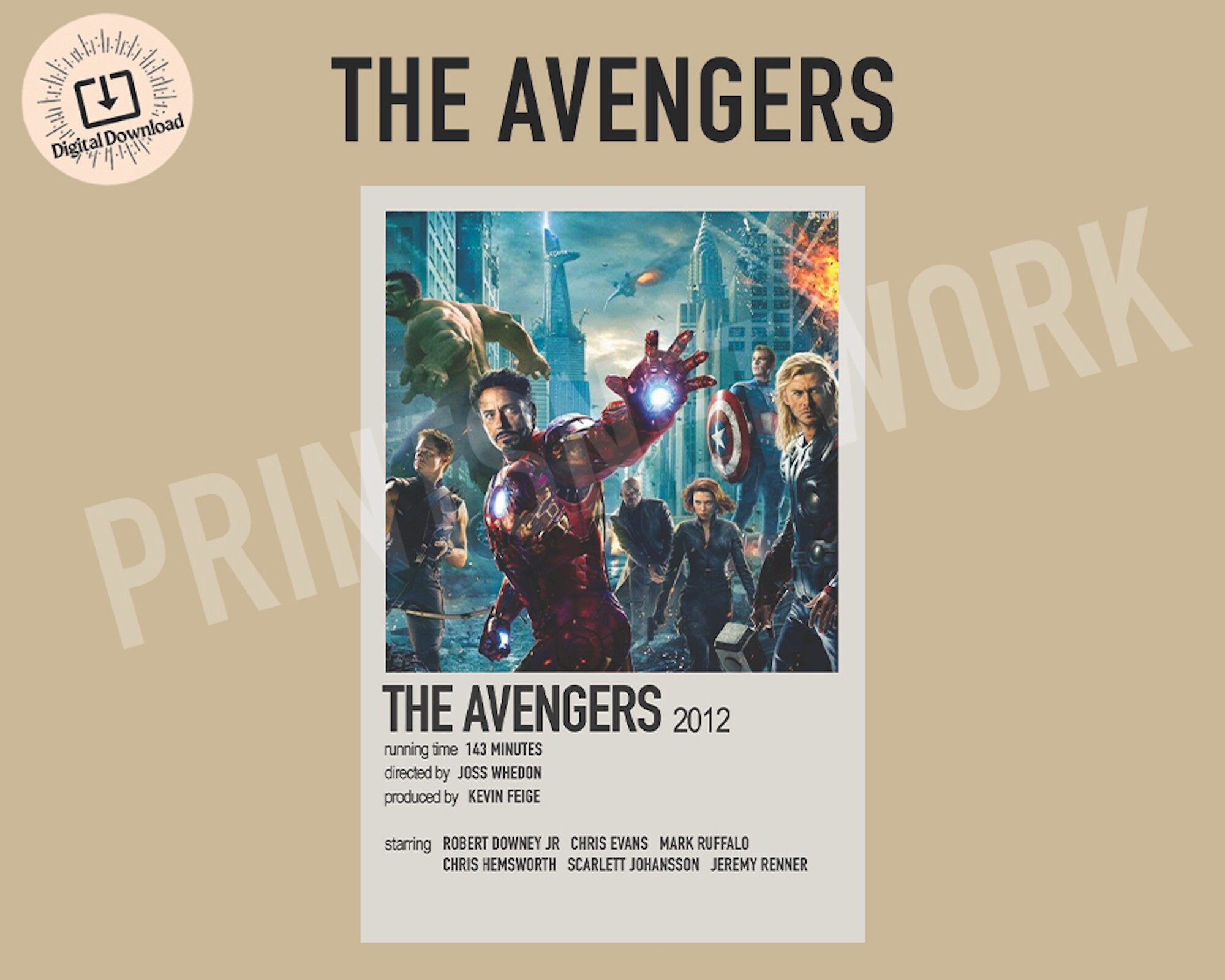 Phase 1 MCU Mini Posters Digital Download - Etsy Australia