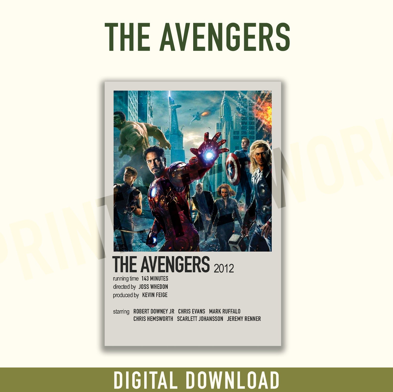 Phase 1 MCU Mini Posters | Digital Download - Etsy