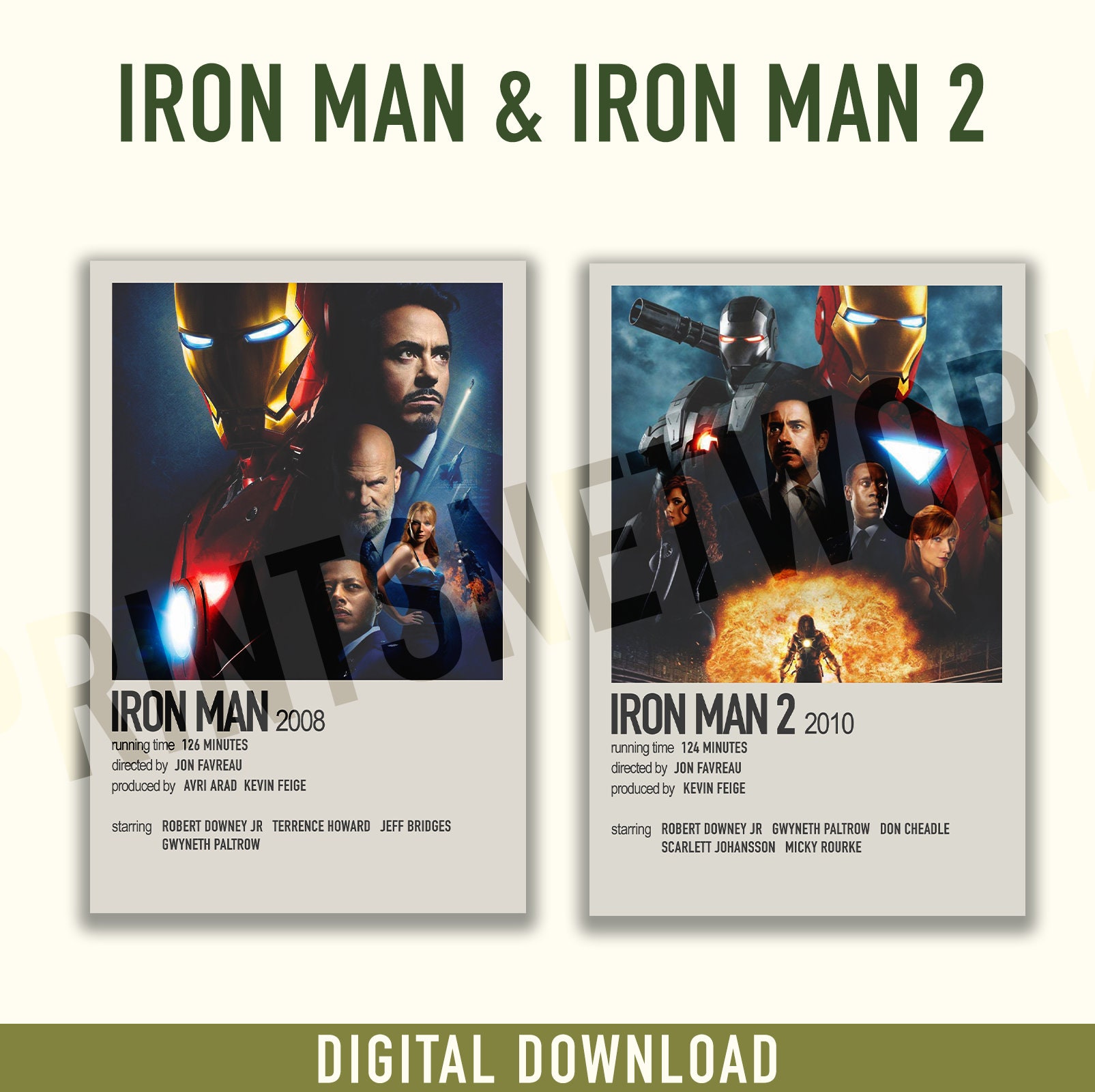 Phase 1 MCU Mini Posters | Digital Download - Etsy