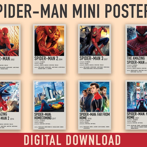 Spider-man Mini Posters - Etsy