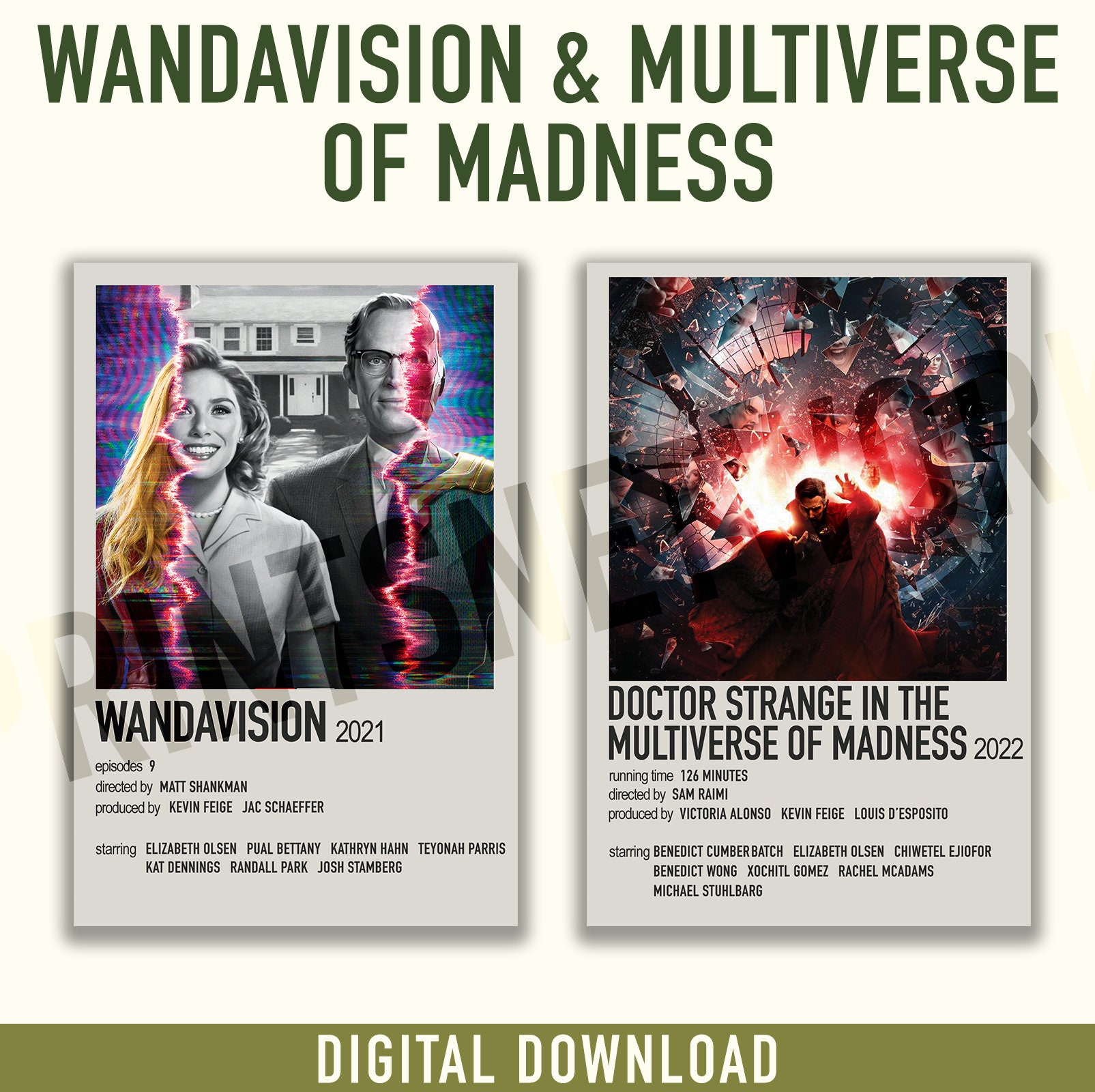 Phase 4 MCU Mini Posters, PART 1 | Digital Download - Etsy