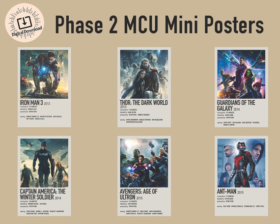 Phase 2 MCU Mini Posters Digital Download - Etsy