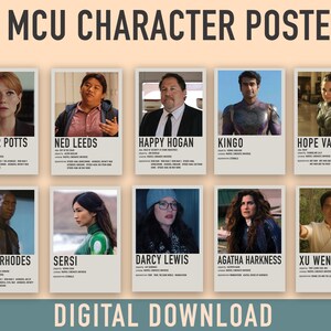 70 Pack MCU Character Mini Posters Digital Download - Etsy