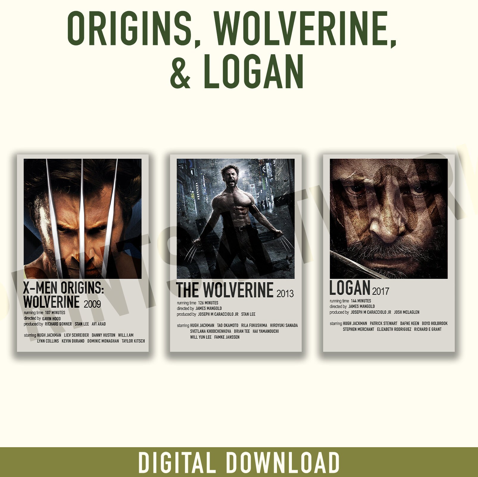 X-men Mini Posters | Digital Download - Etsy