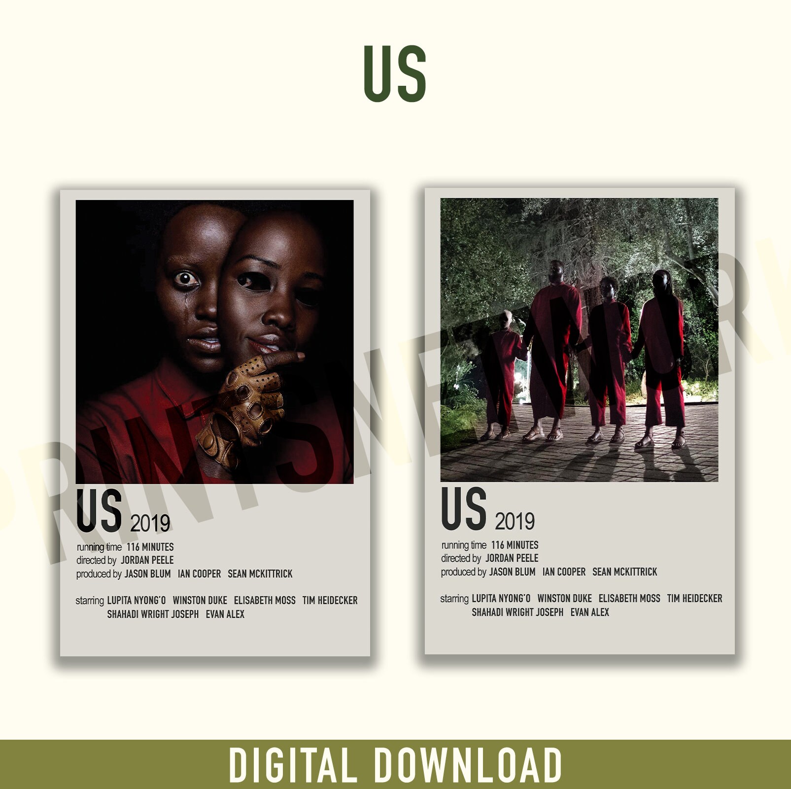 Jordan Peele Movie Mini Poster Pack | Digital Download - Etsy