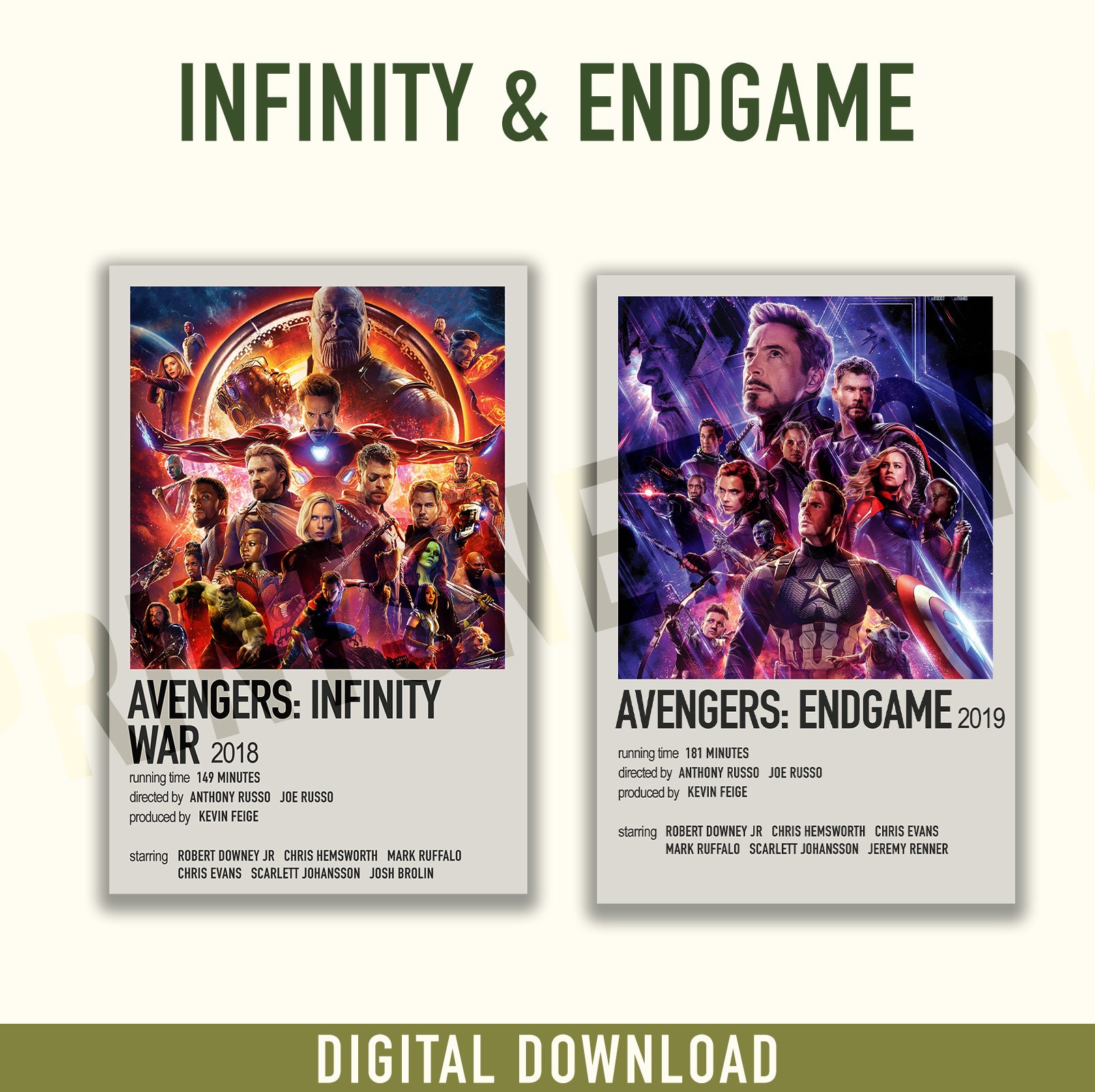 Phase 3 MCU Mini Posters | Digital Download - Etsy