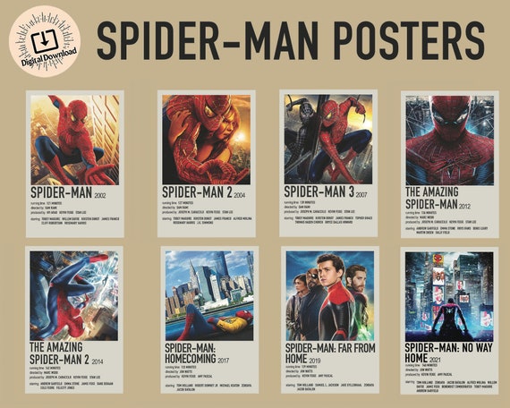 Spider-man Mini Posters | Etsy