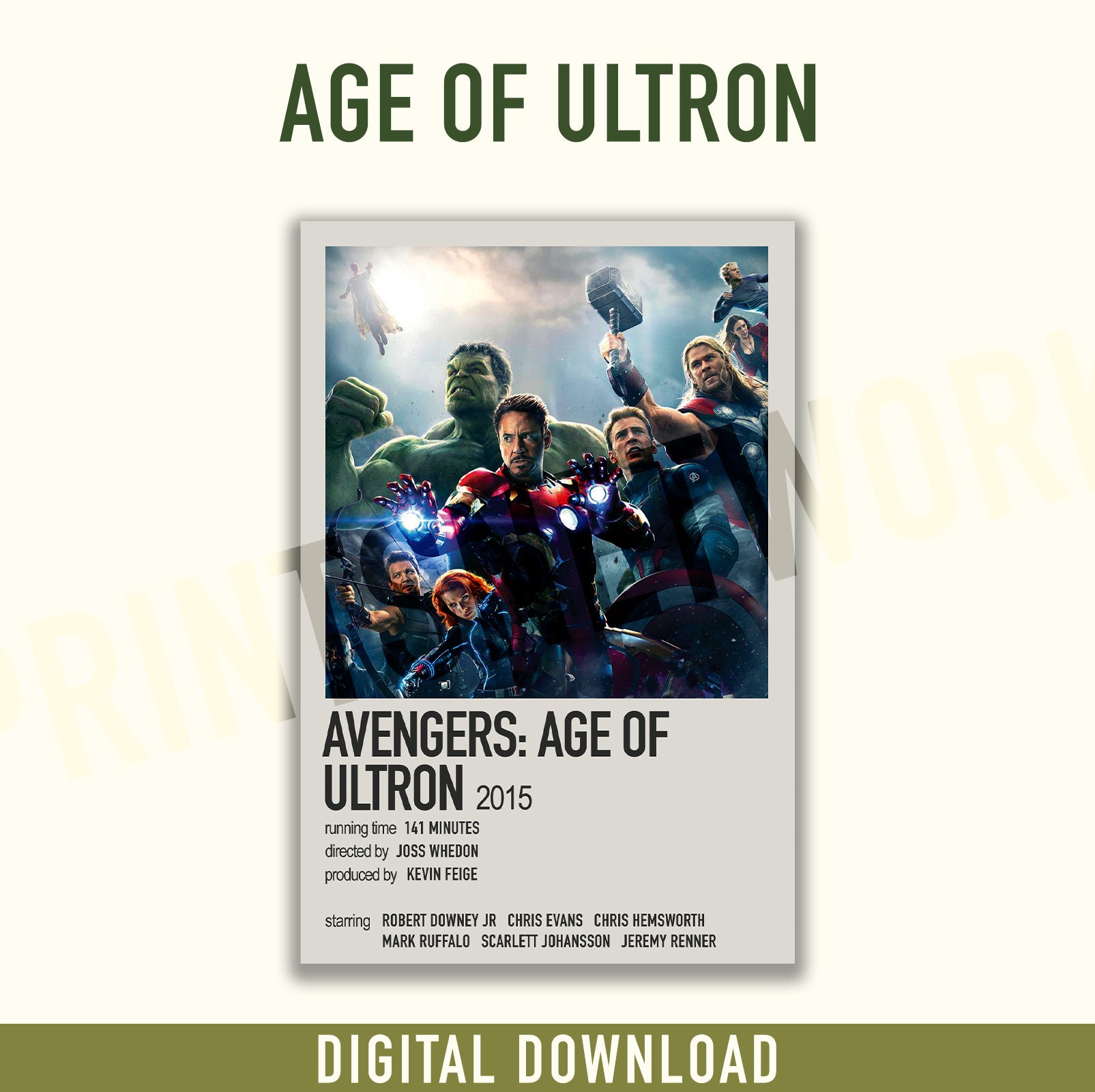 Phase 2 MCU Mini Posters | Digital Download - Etsy