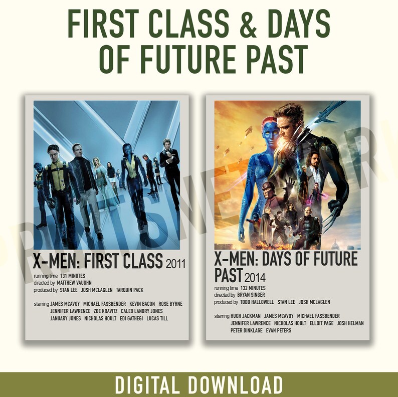 X-men Mini Posters Digital Download - Etsy