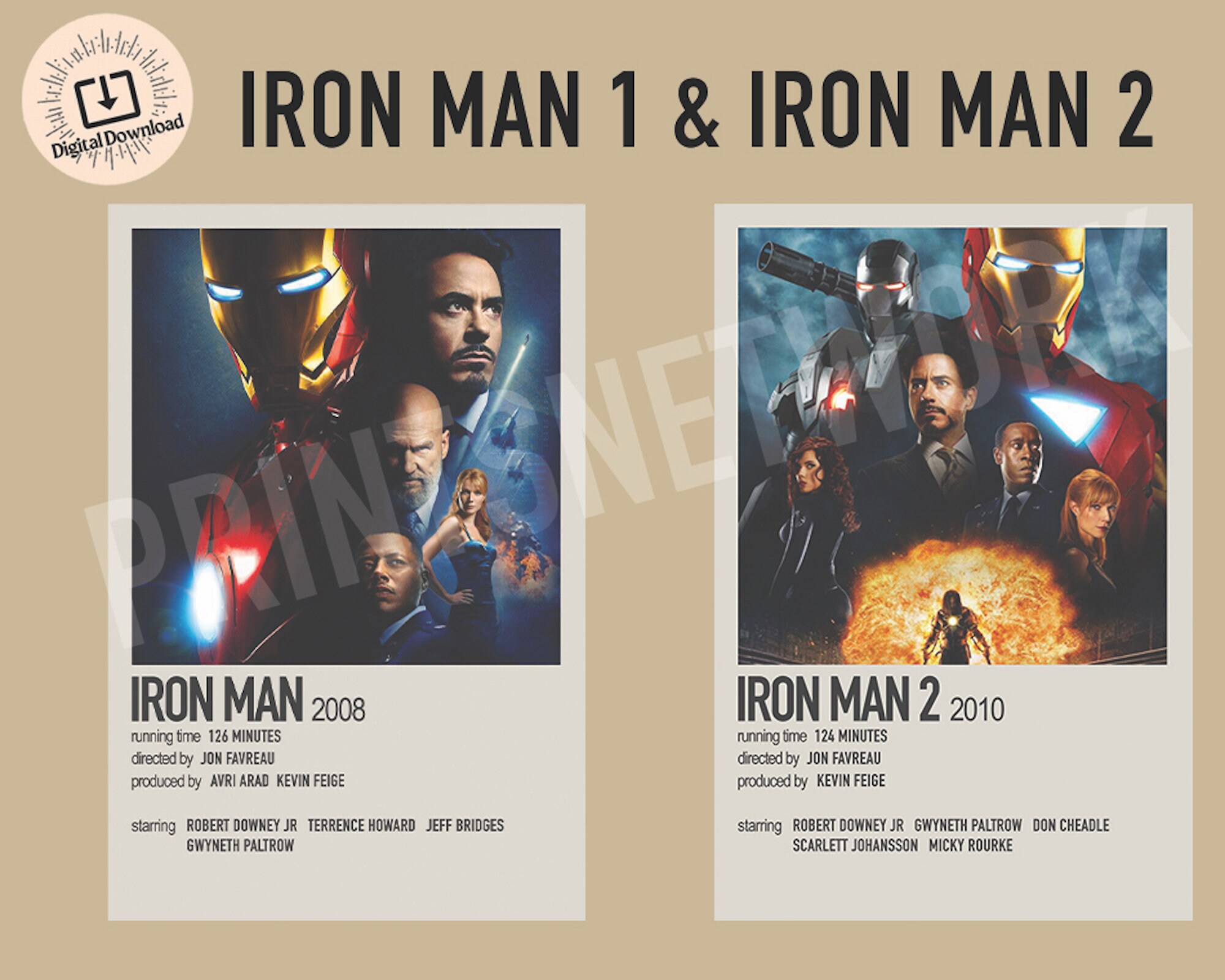 Phase 1 MCU Mini Posters Digital Download - Etsy Australia