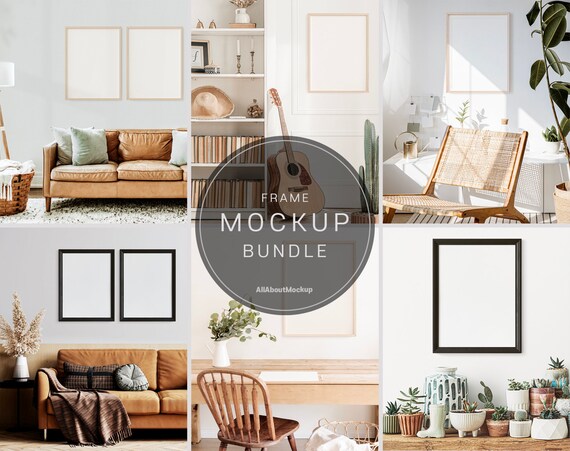 Frame Mockup Bundle Boho Frame Mockup Wall Frame Mockup - Etsy