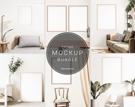 Frame Mockup Bundle Boho Frame Mockup Wall Frame Mockup - Etsy