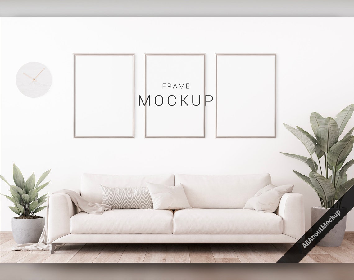 3 Frames Mockup Mockup Frame Frame Mockup Poster Mockup - Etsy