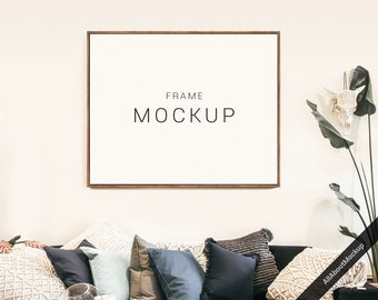 Frame Mockup Mockup Frame Wall Frame Mockup Horizontal - Etsy