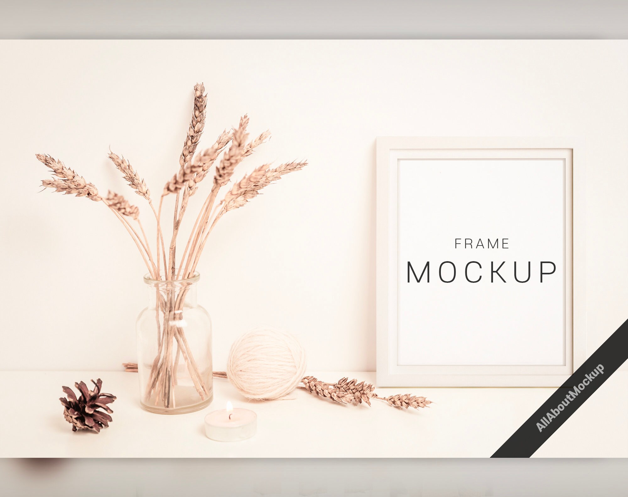 Frame Mockup Boho Mockup Wall Frame Mockup Poster Frame | Etsy