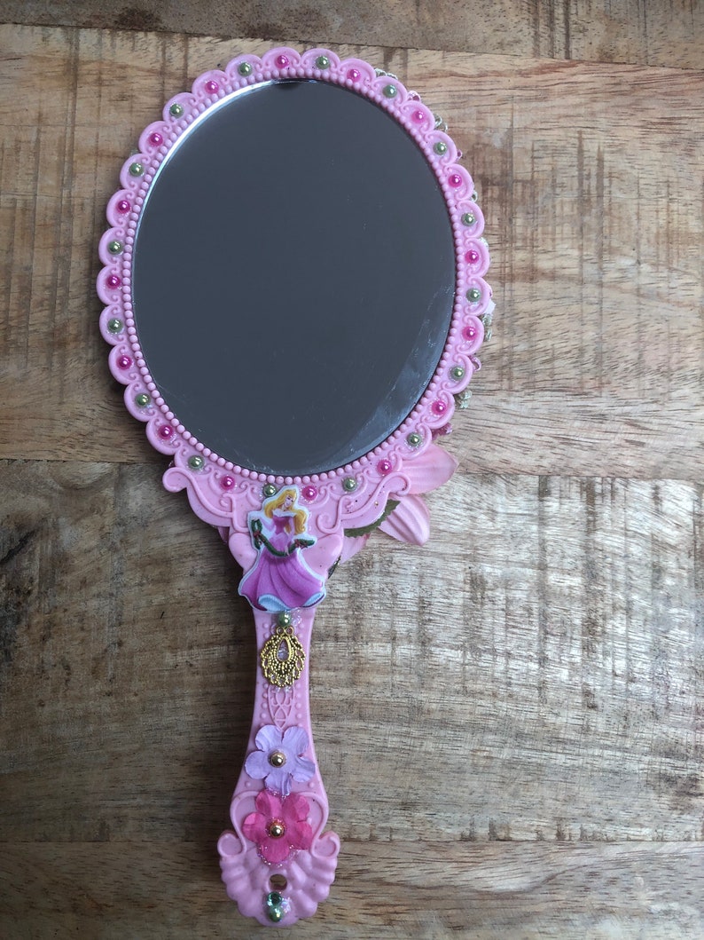 Hand Held Mirror, Disney Princess, Handmade Gift for Her/ Wife / Friend ...