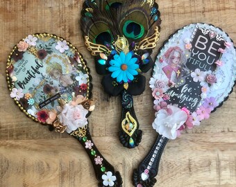 Hand Held Mirror | Etsy